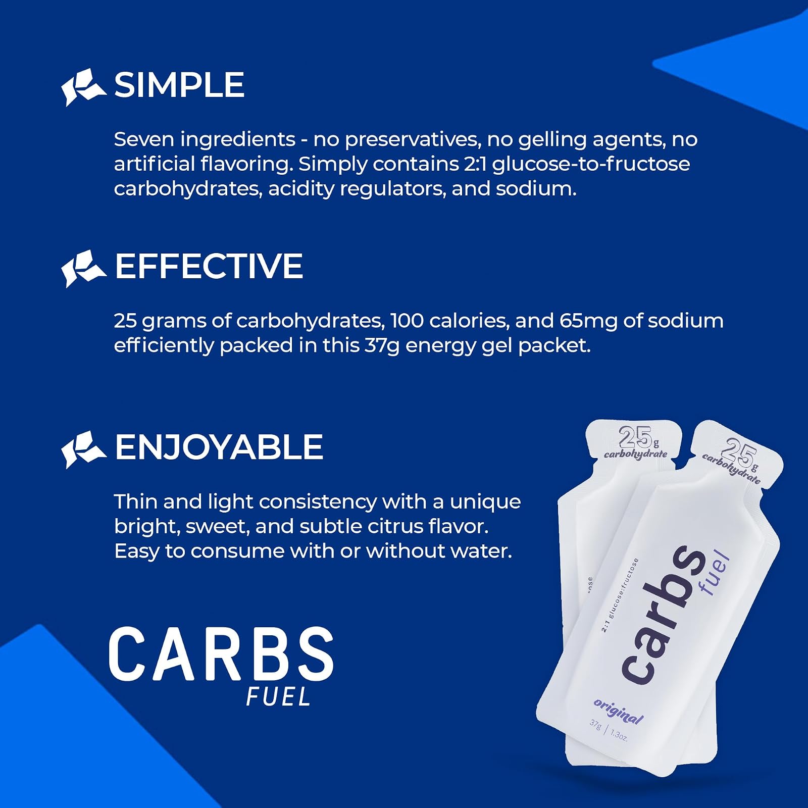 Carbs Fuel energy gel pack