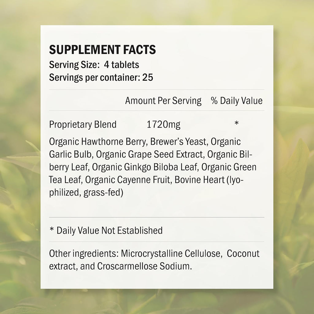 Cardio vitamins for overall wellness
