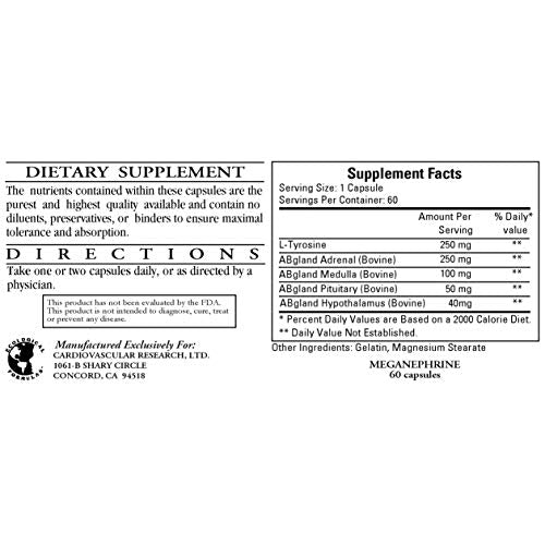cardiovascular health Meganephrine vitamins