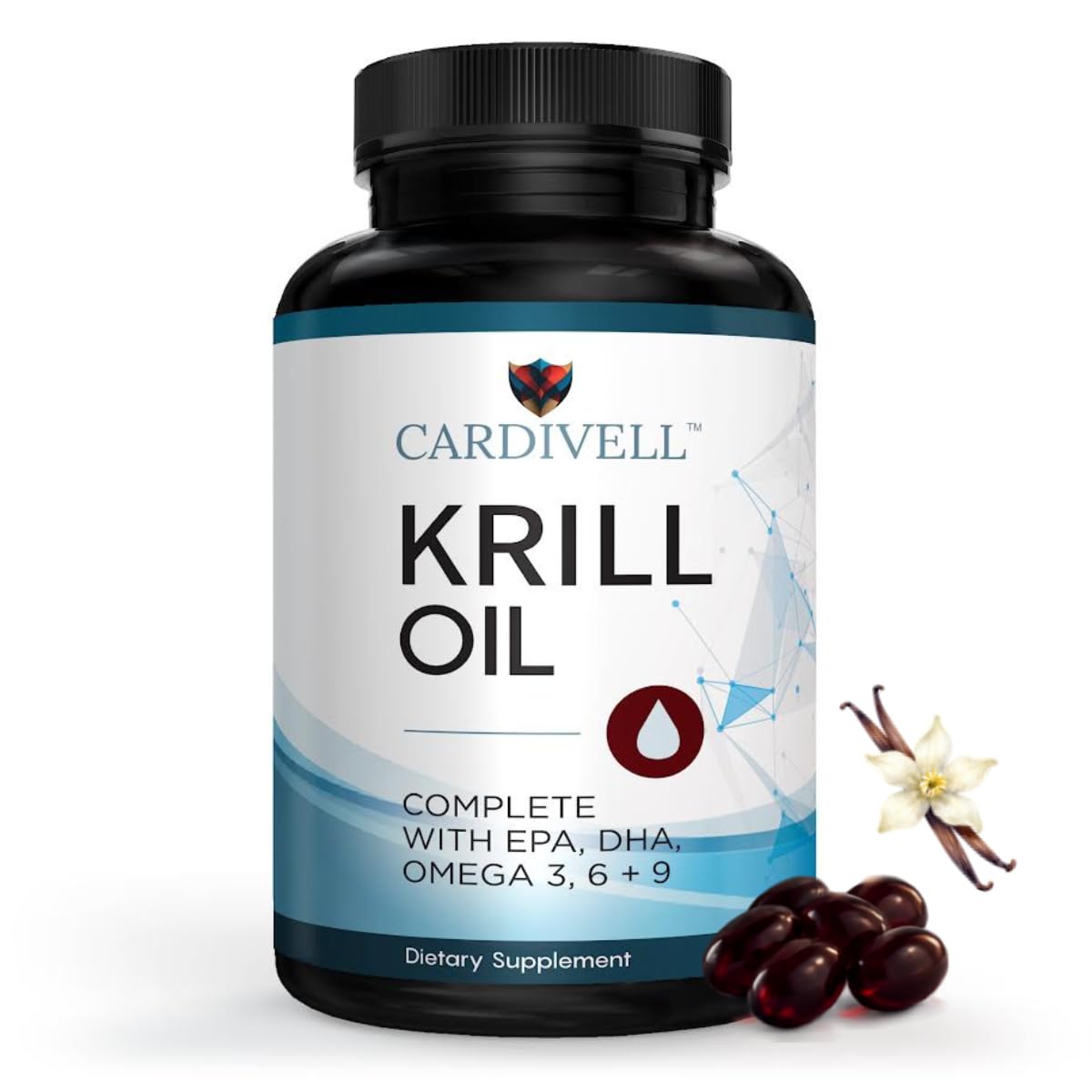 Cardivell krill oil softgels