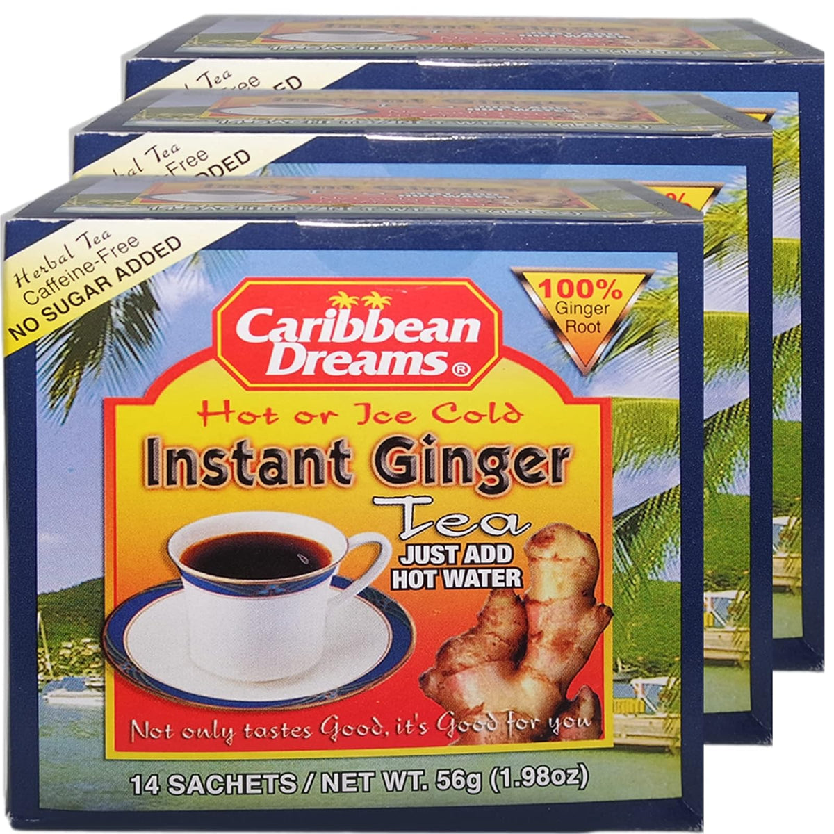 Caribbean Dreams unsweetened ginger tea bags