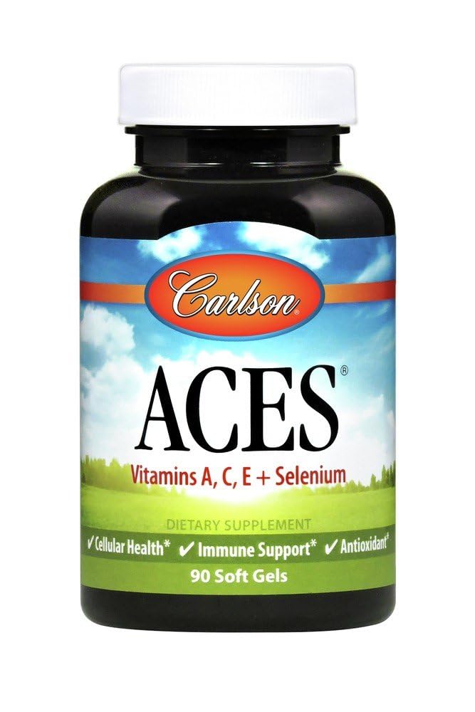 Carlson Aces antioxidant softgels for health