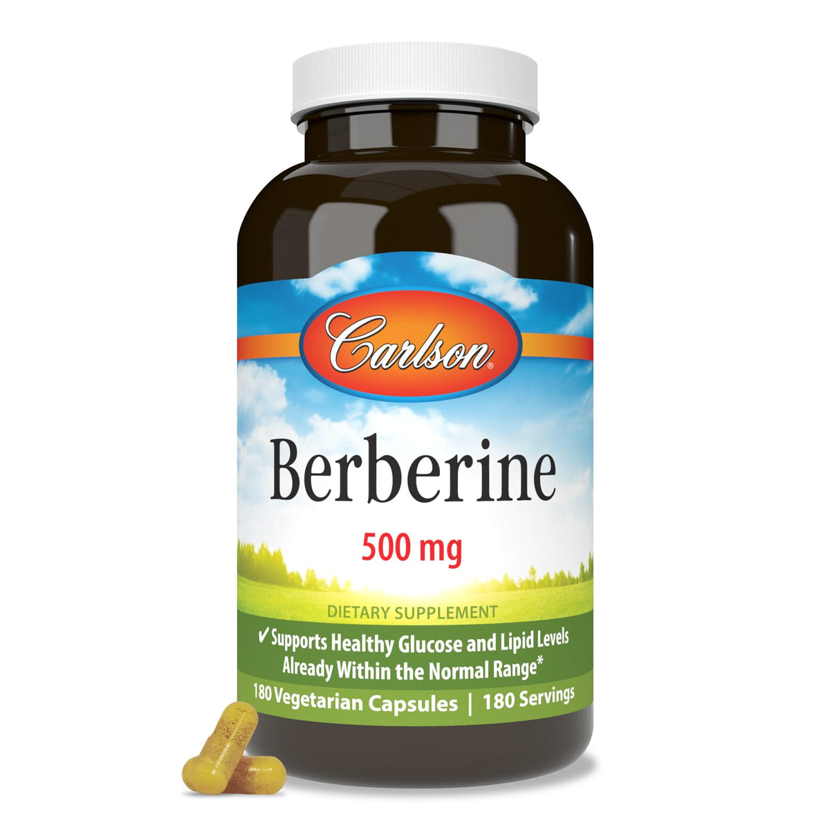 Carlson Berberine vegetarian capsules for health