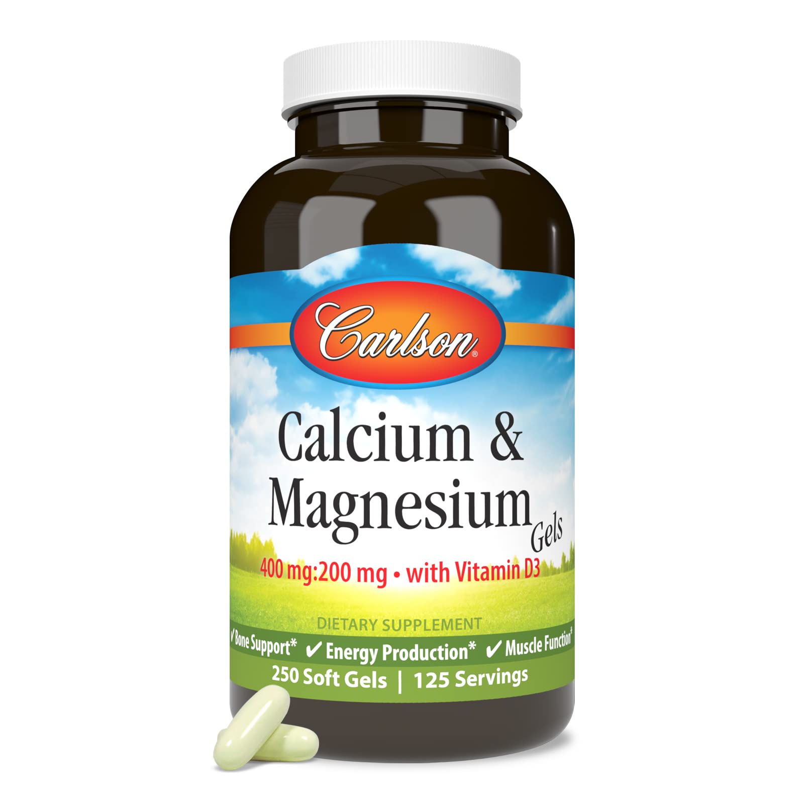 Carlson calcium and magnesium softgels