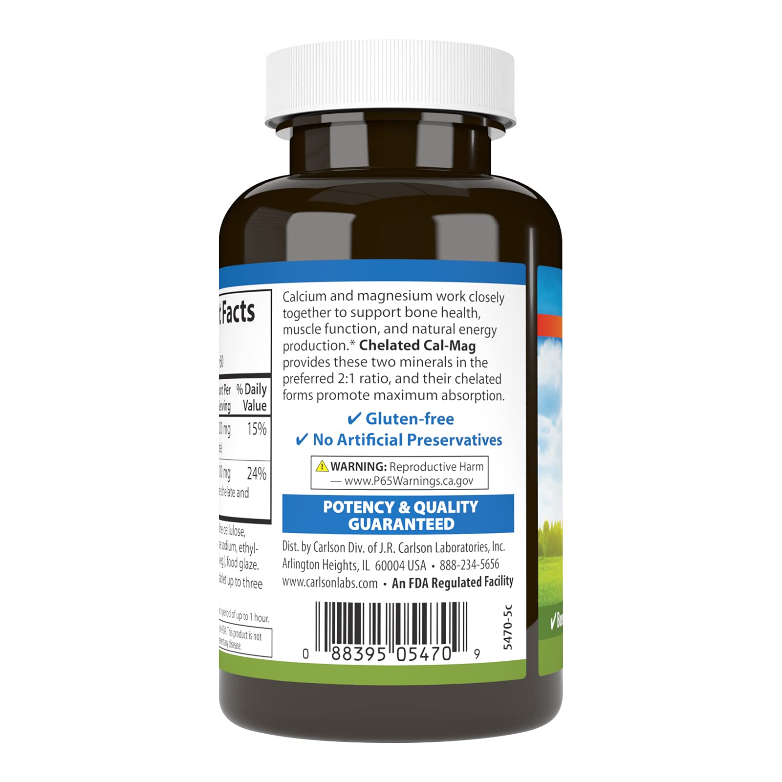 Carlson chelated Cal-Mag for muscle support