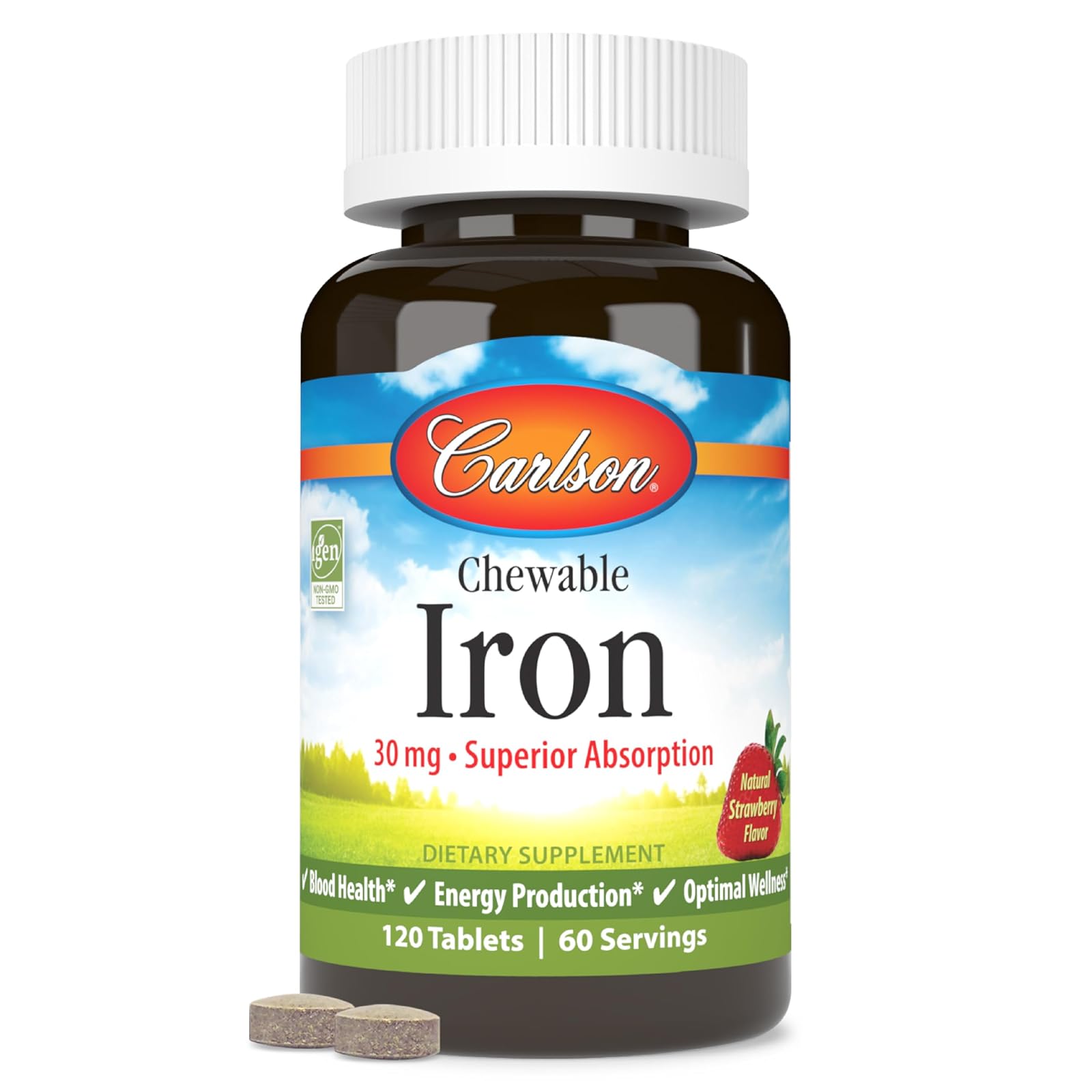 Carlson chewable iron supplement