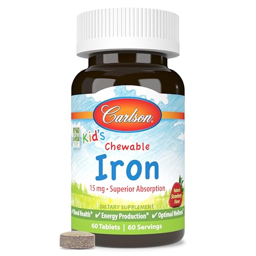Carlson chewable iron tablets for kids