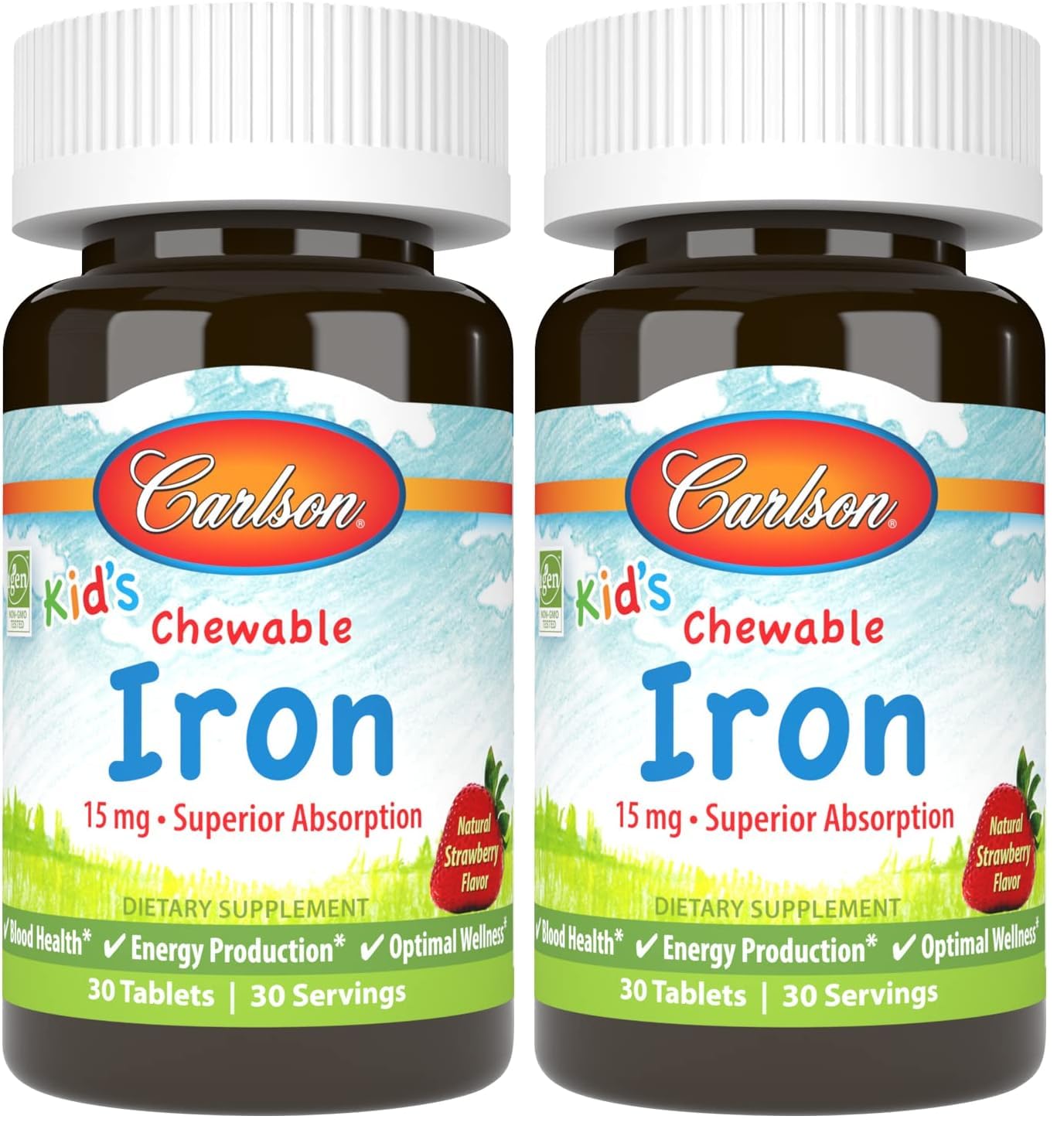 Carlson chewable iron tablets for kids