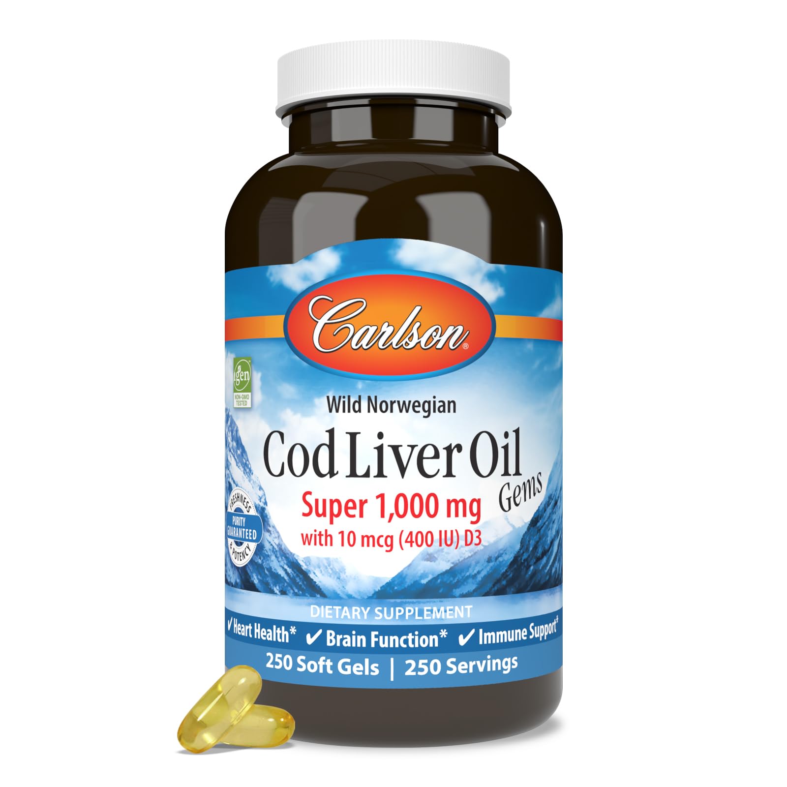 Carlson cod liver oil softgels