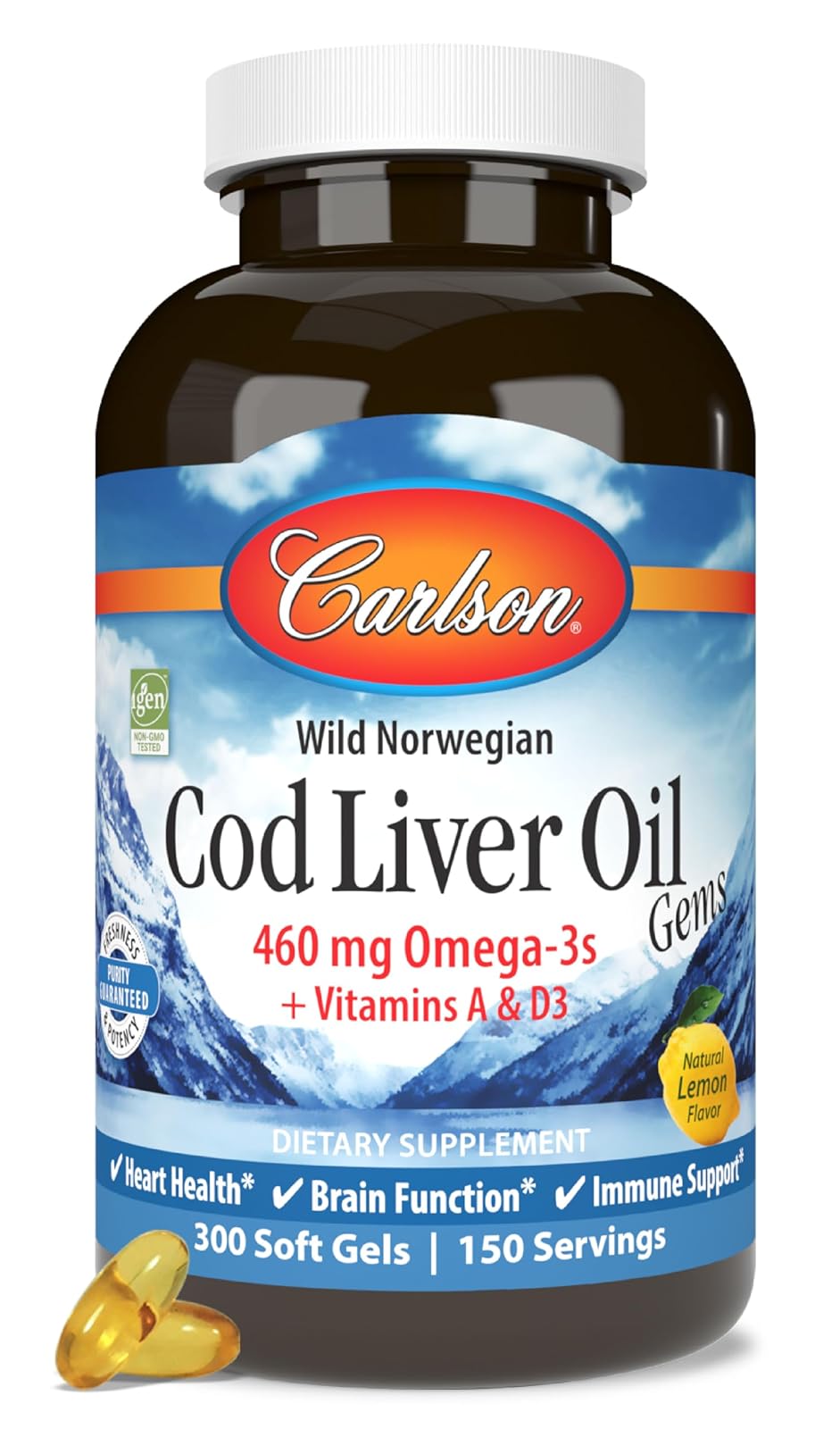 Carlson cod liver oil softgels
