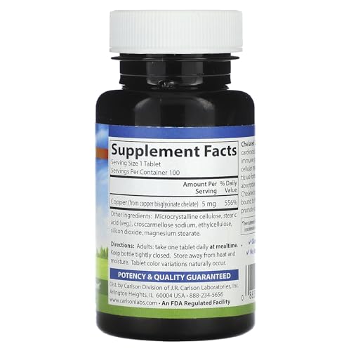 Carlson copper for daily nutrition