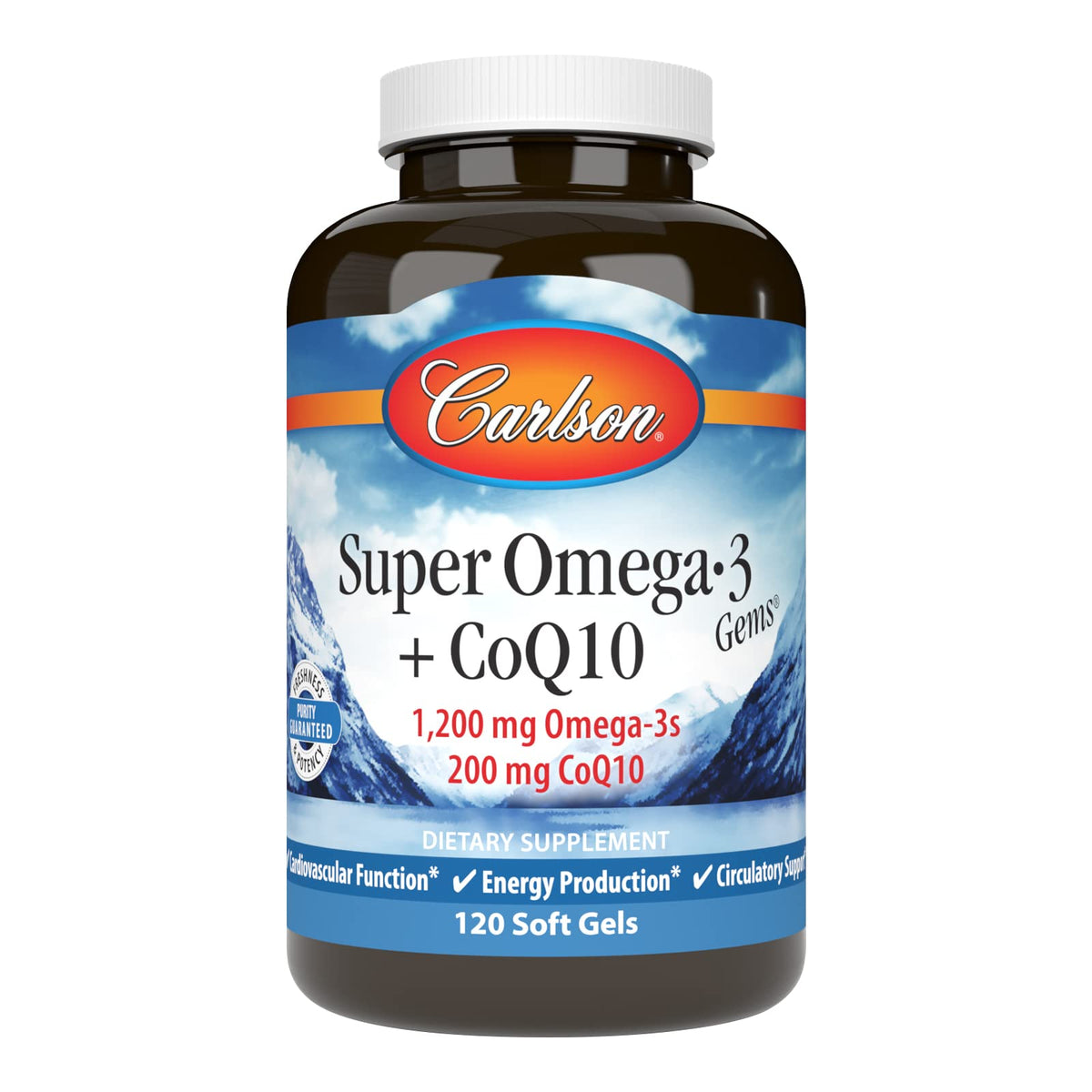 Carlson CoQ10 softgels for heart health