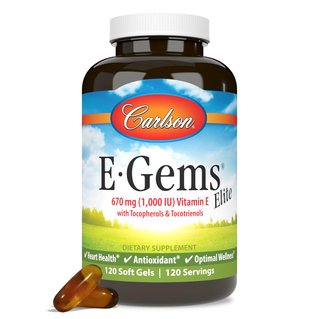 Carlson E-Gems Elite vitamin E softgels