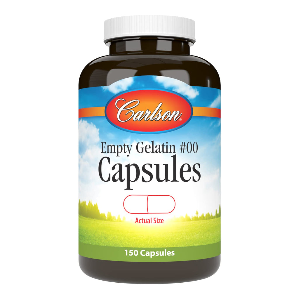 Carlson empty gelatin capsules for supplements