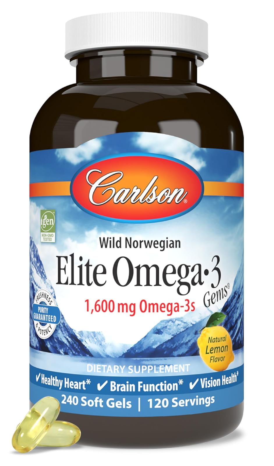 Carlson fish oil omega 3 softgels