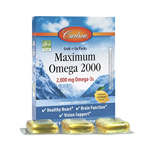 Carlson fish oil softgel pack
