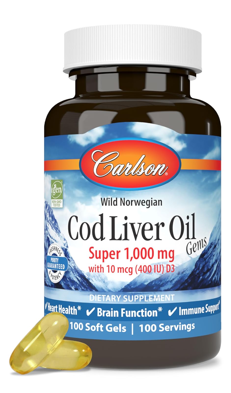 Carlson fish oil softgels