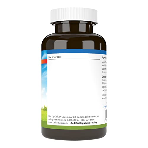 Carlson gel caps for nutrition on-the-go