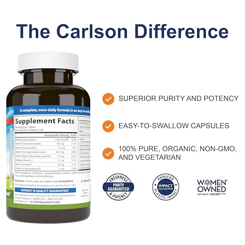 Carlson immune support blended vitamin tablets