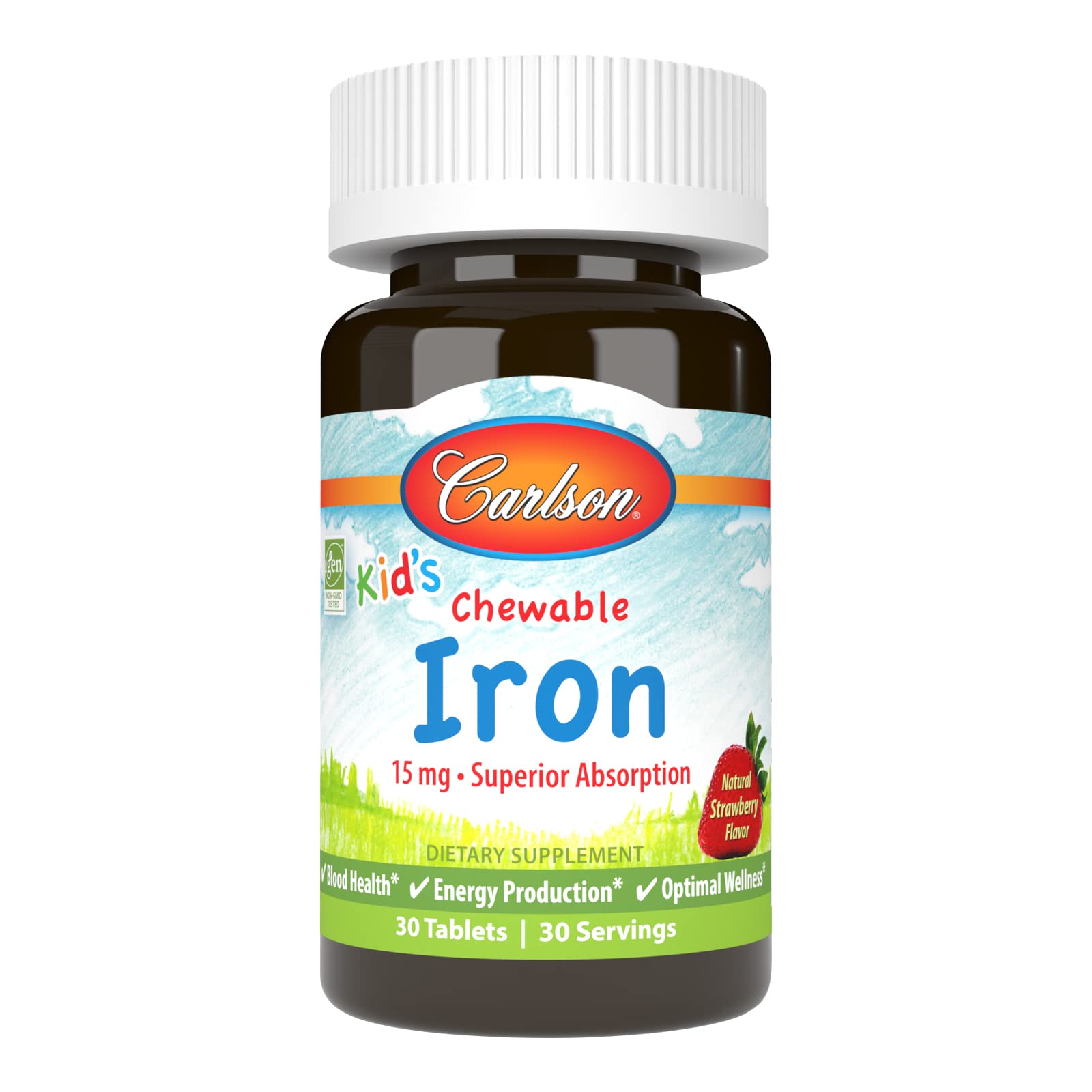Carlson Kid's chewable iron tablets
