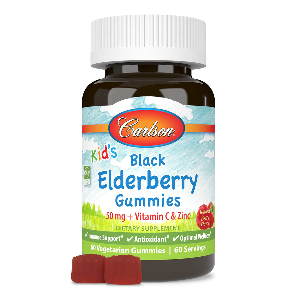 Carlson kids black elderberry gummies