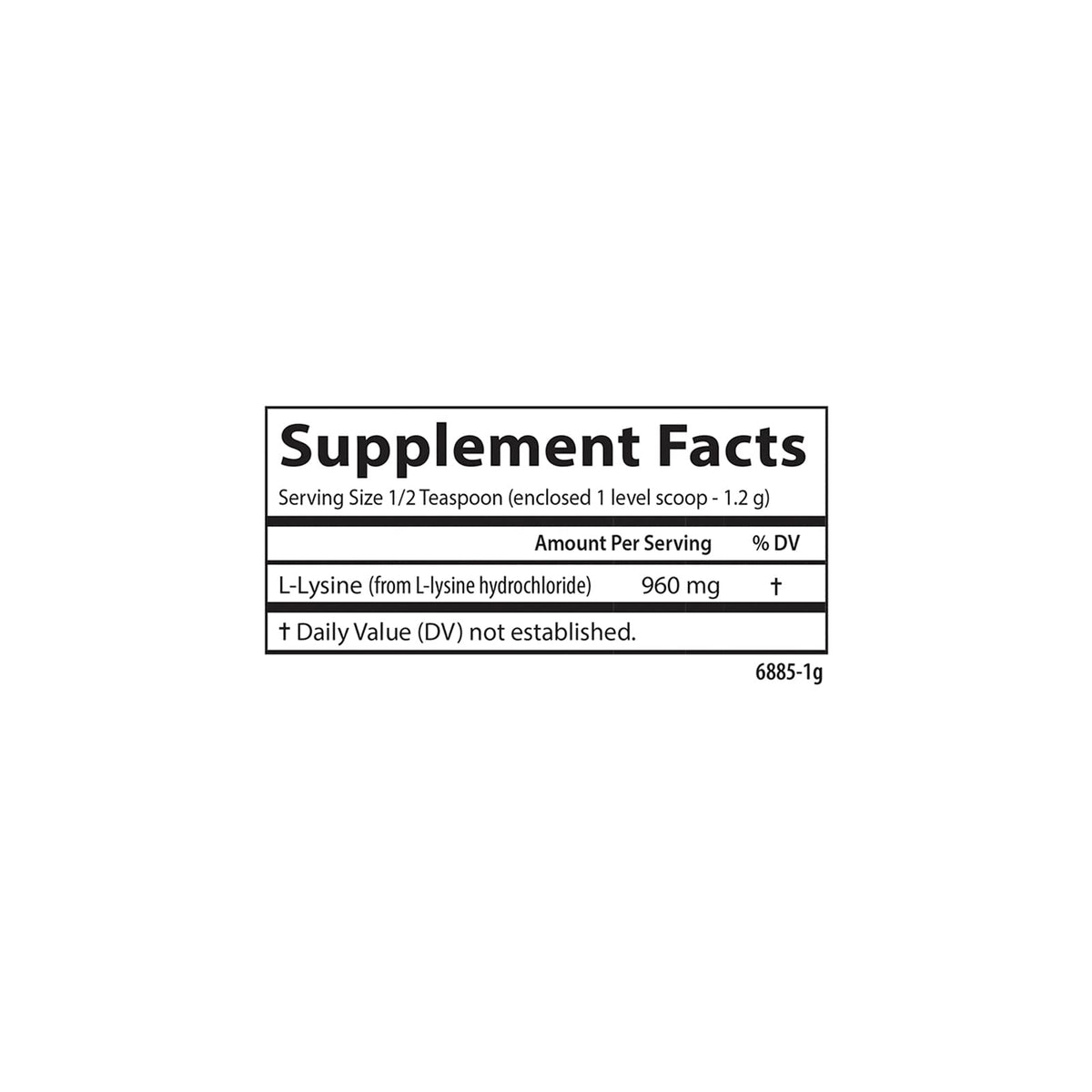 Carlson L-Lysine for cold sore relief