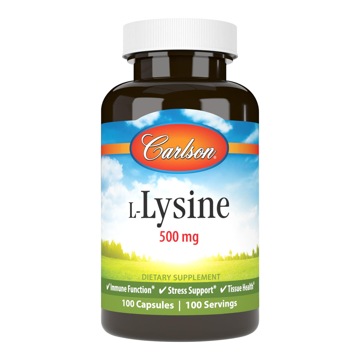 Carlson Labs L-Lysine 500 mg capsules