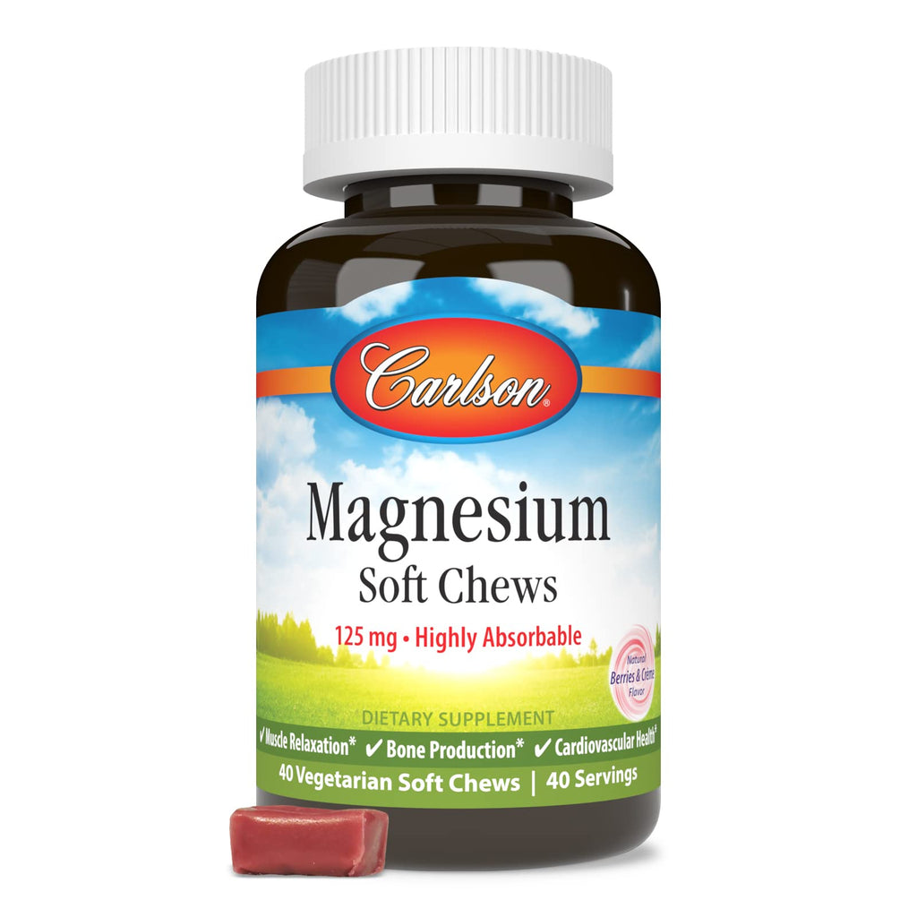 Carlson Magnesium soft chews for relaxation