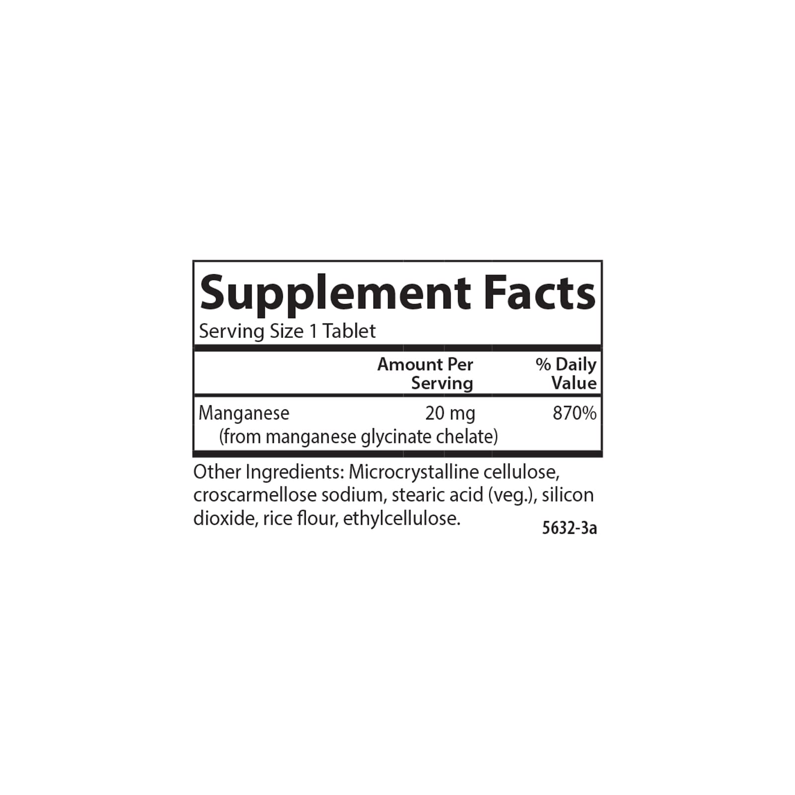 Carlson manganese for energy support
