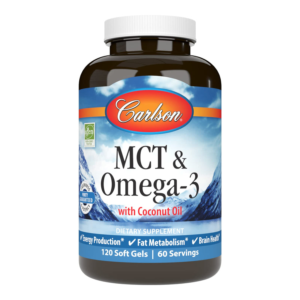 Carlson MCT and Omega-3 softgels