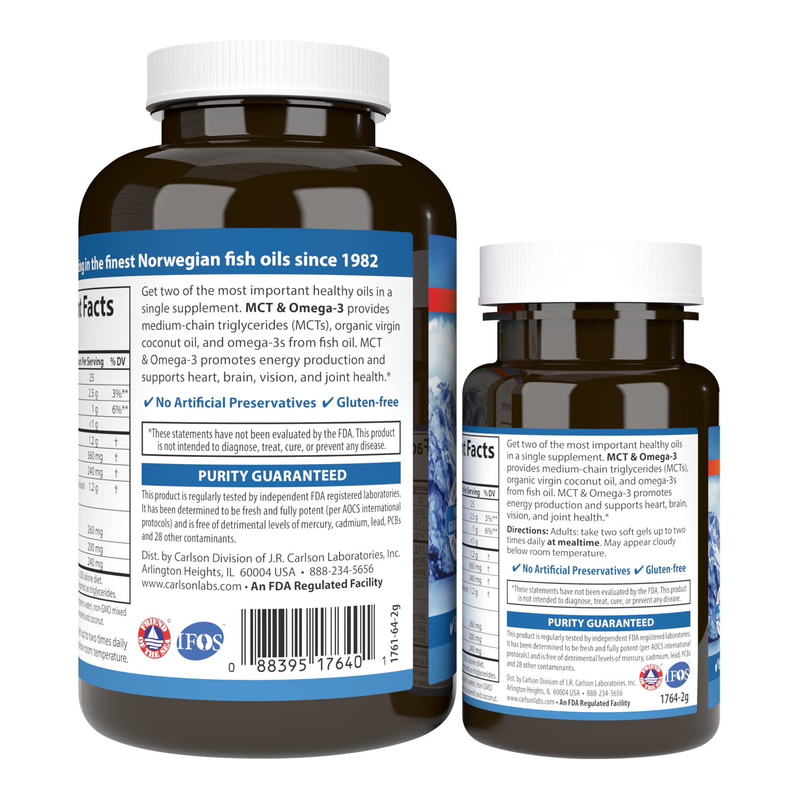 Carlson MCT oil softgels benefits