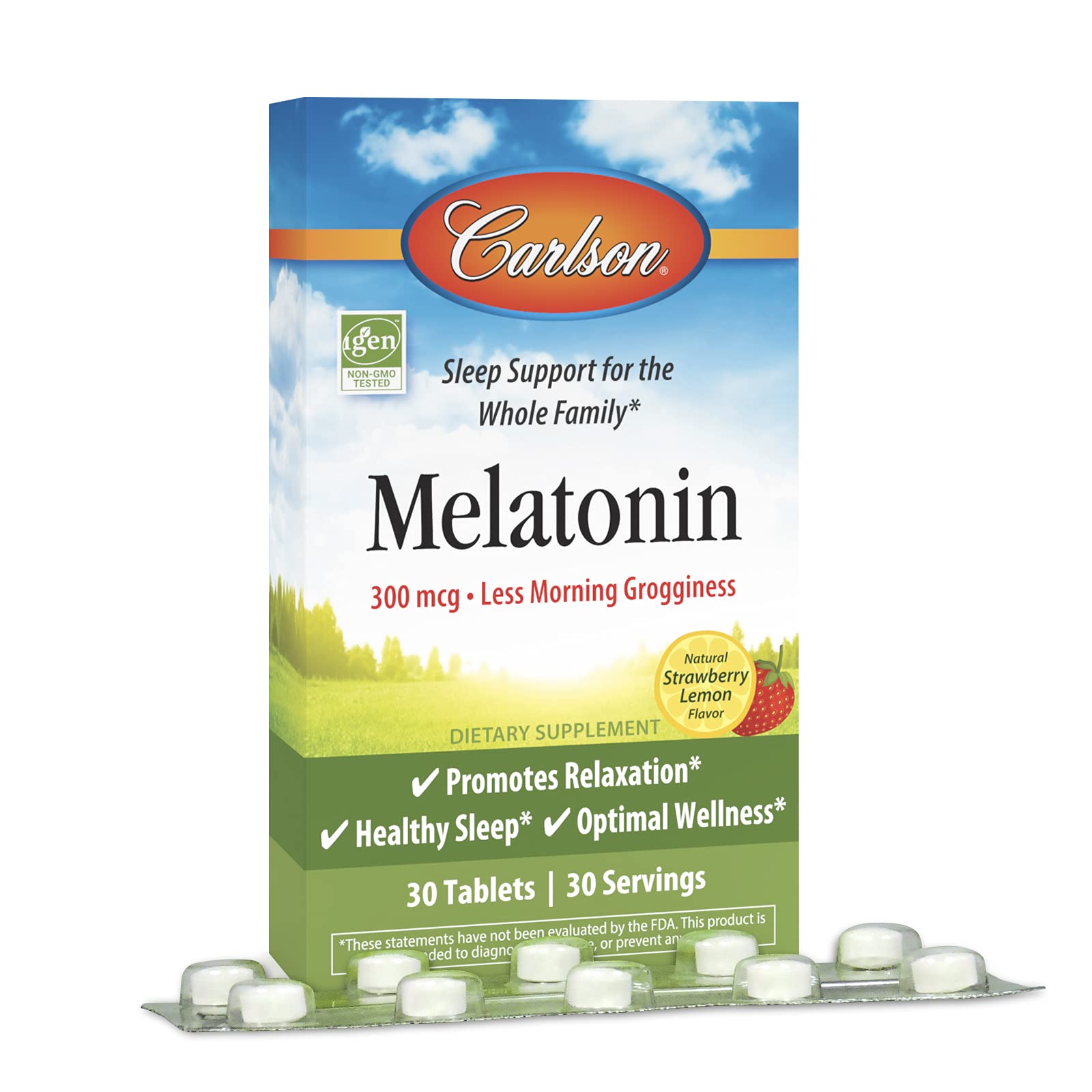 Carlson melatonin for better sleep quality