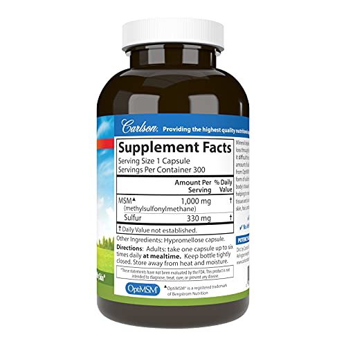 Carlson MSM for daily wellness