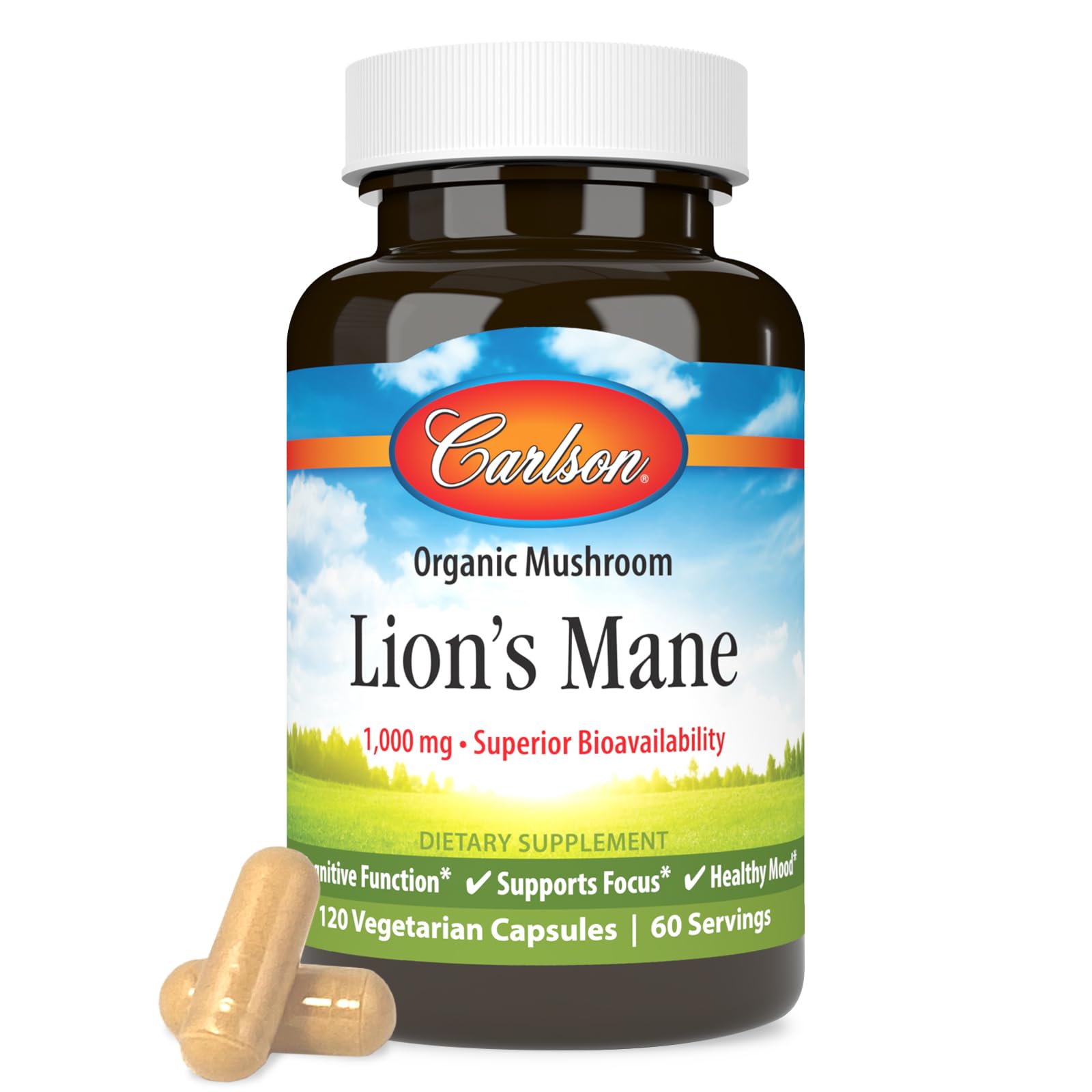 Carlson mushrooms for cognitive support