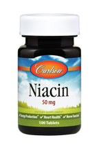 Carlson Niacin 50 mg supplement