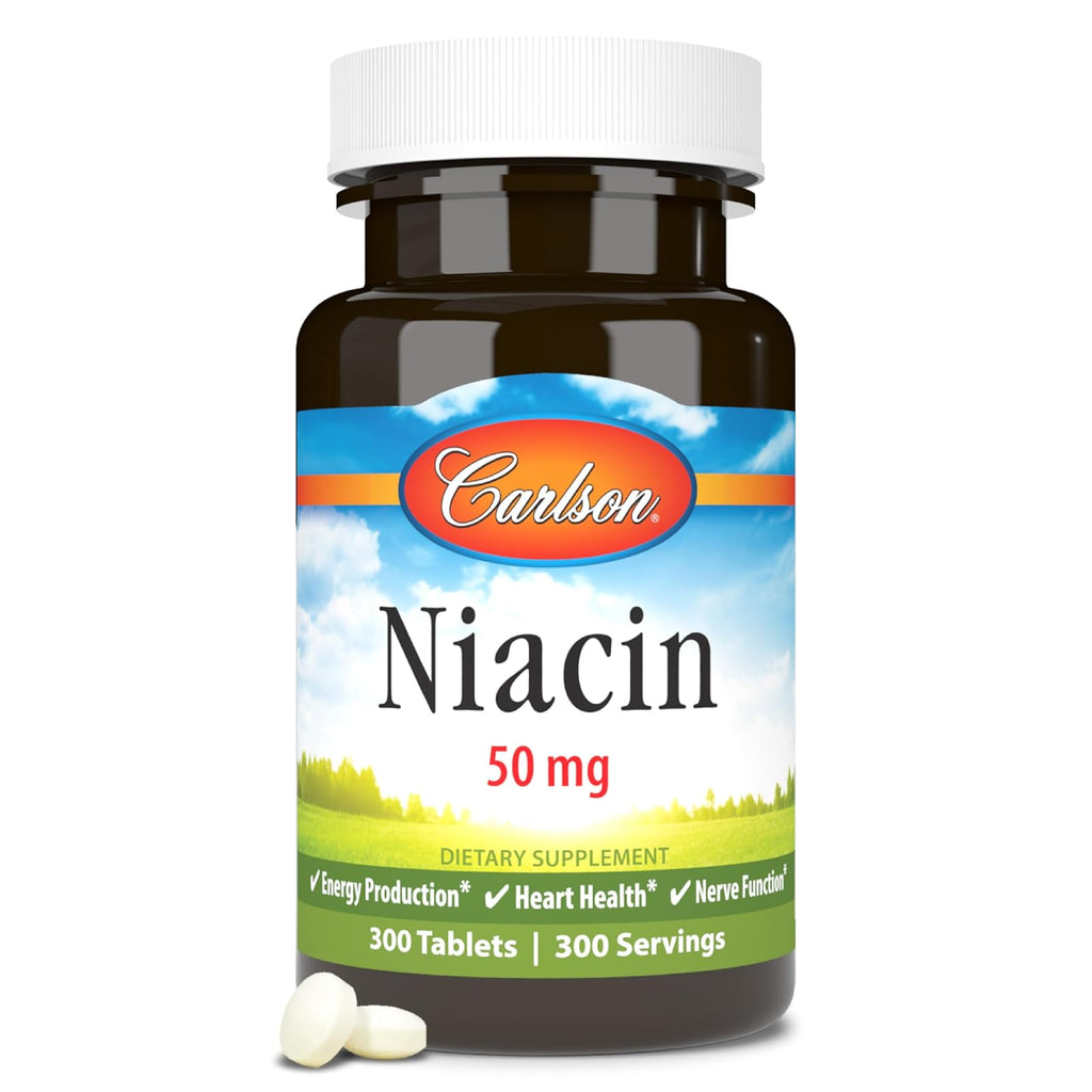 Carlson Niacin 50 mg tablets