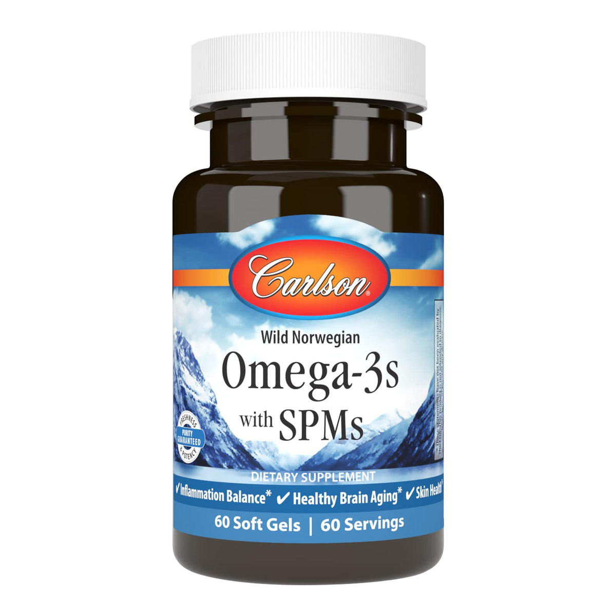 Carlson Omega-3s softgels for heart health