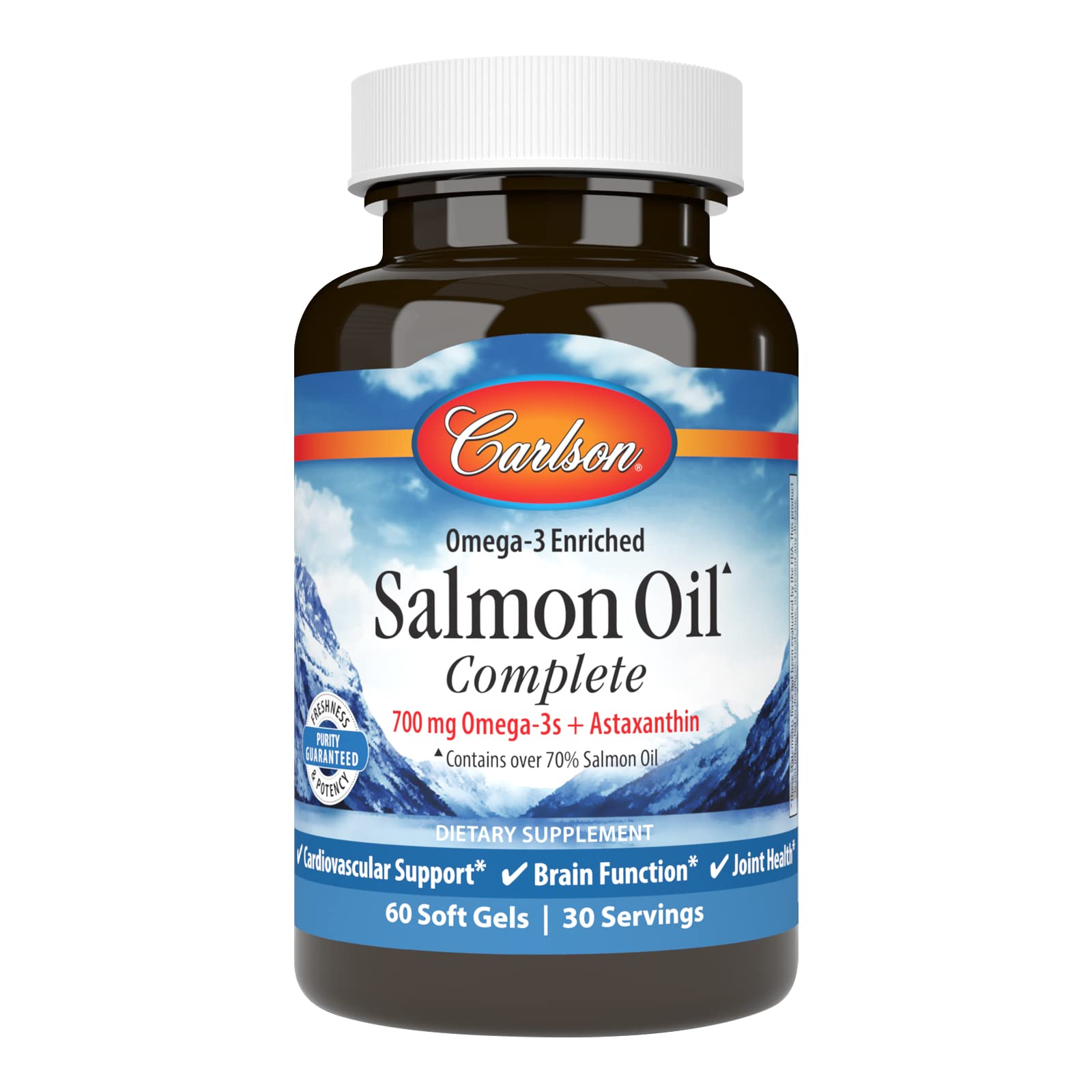 Carlson salmon oil softgels for health