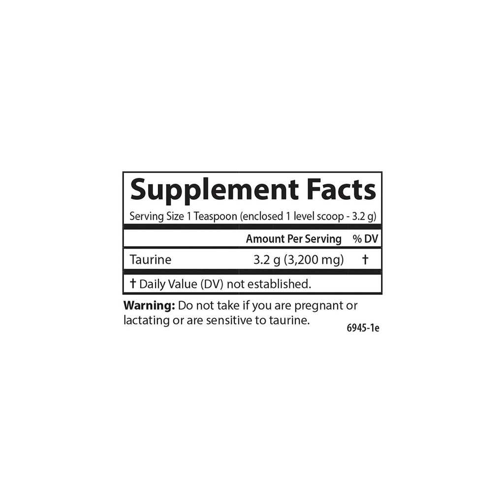 Carlson taurine for improved recovery