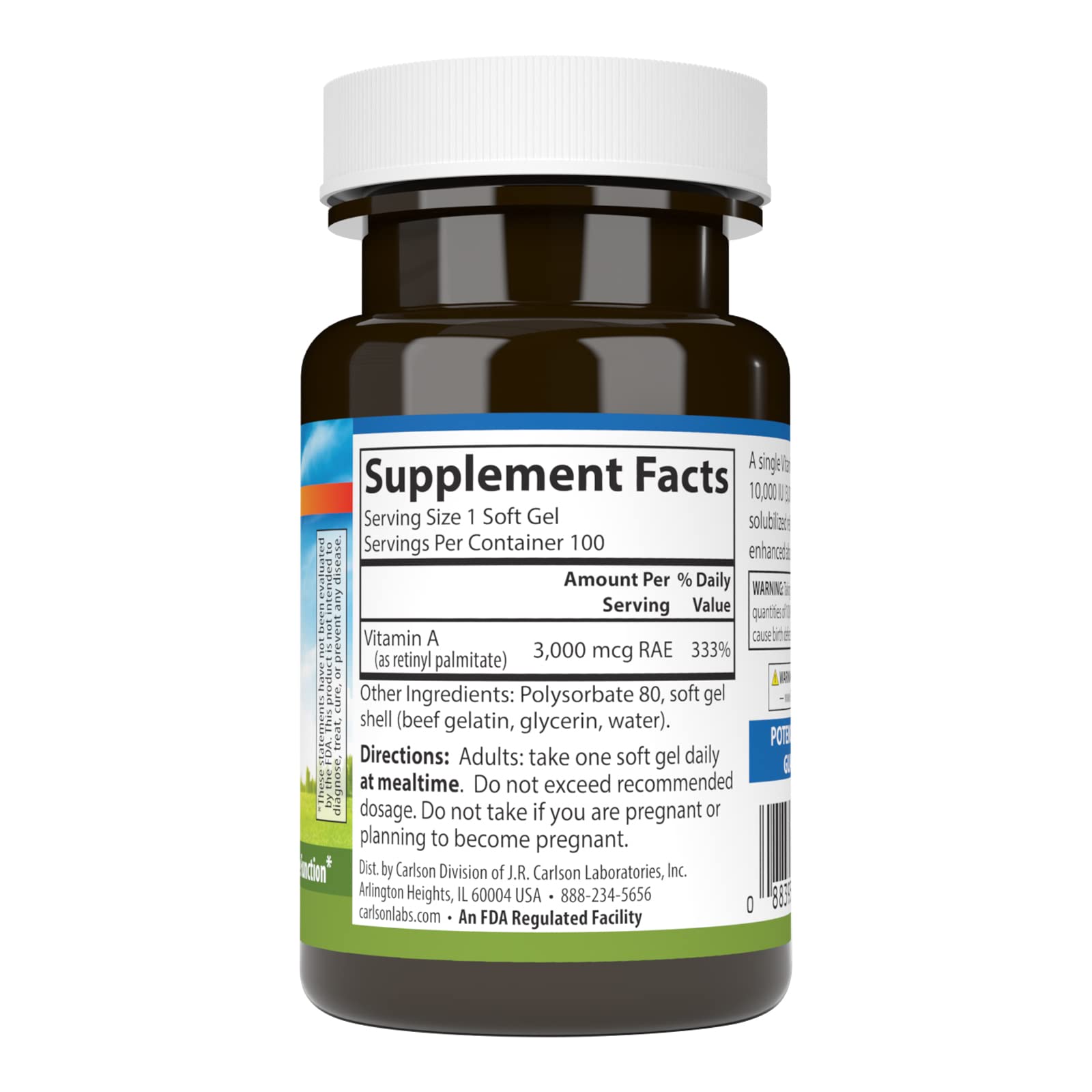 Carlson vitamin A for eye health
