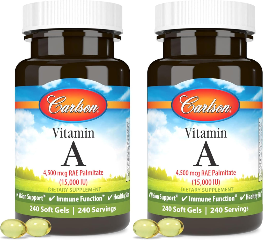 Carlson vitamin A softgels for eye health