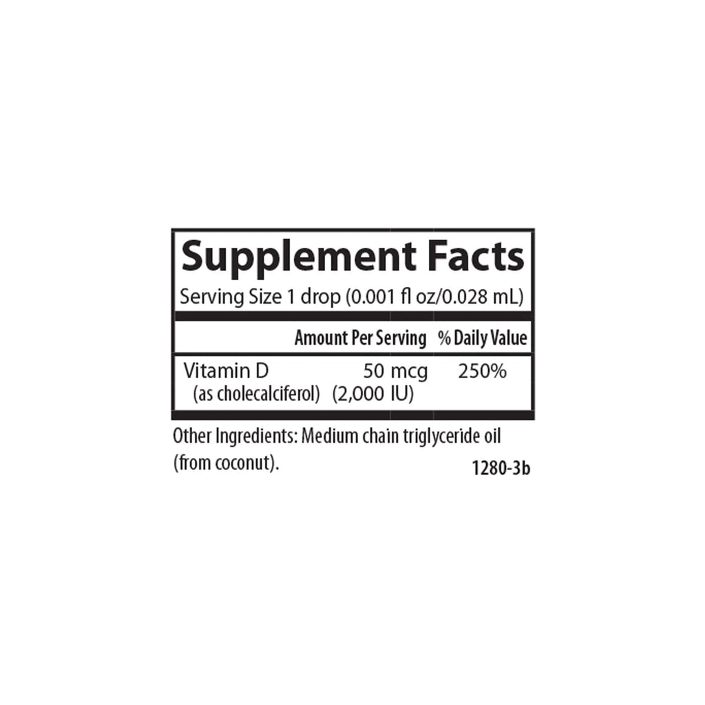 Carlson vitamin D3 2000 IU drops