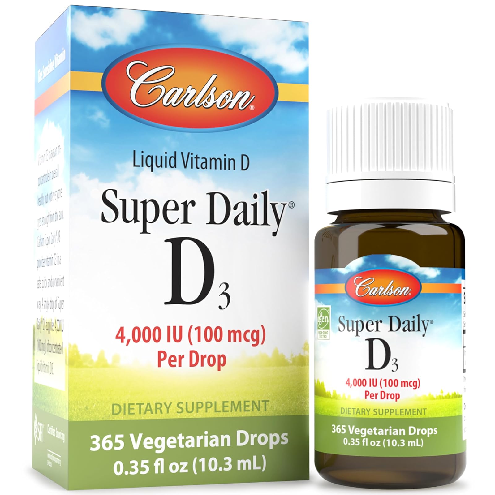 Carlson vitamin D3 4000 IU drops
