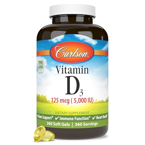 Carlson Vitamin D3 5000 IU softgels