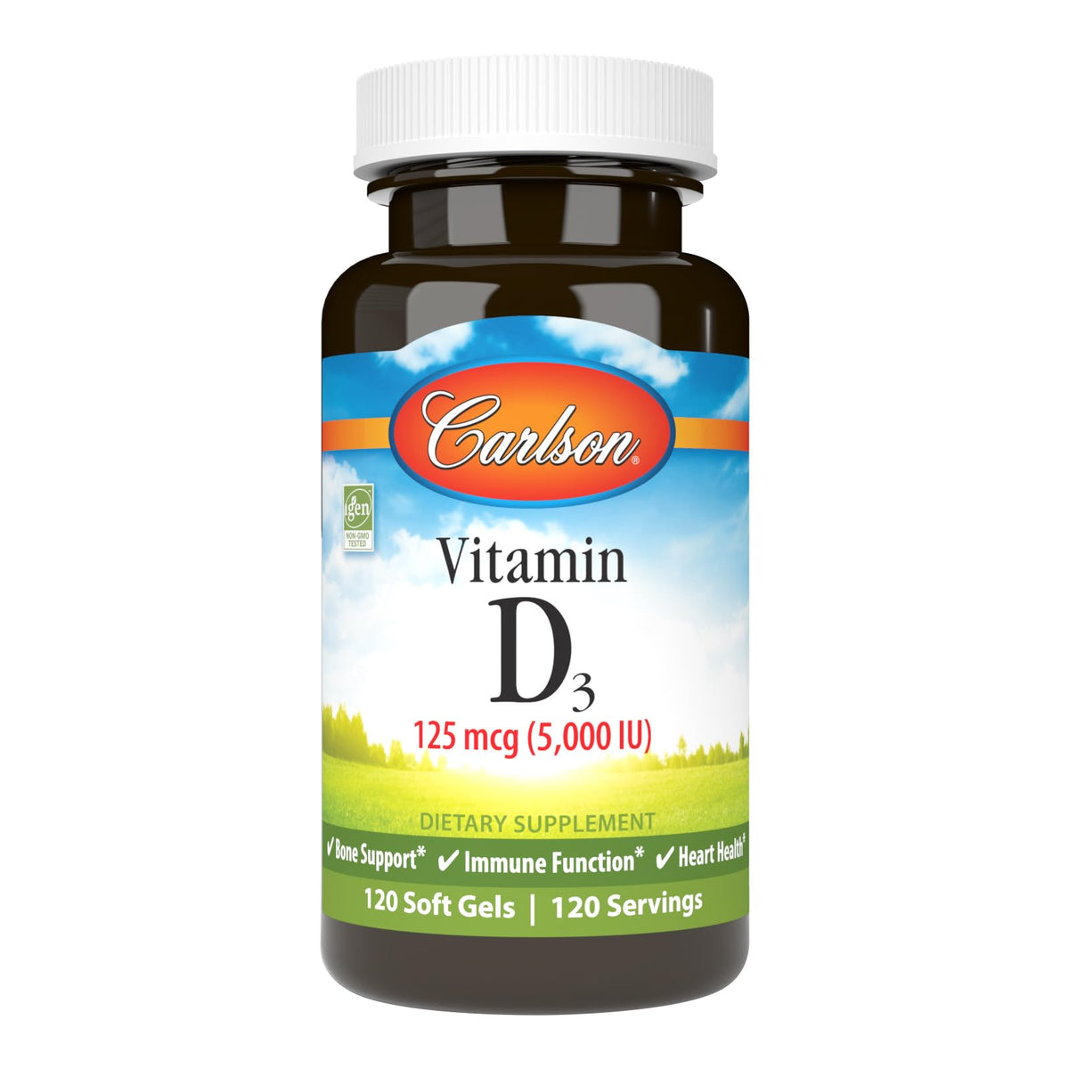 Carlson vitamin D3 5000 IU softgels