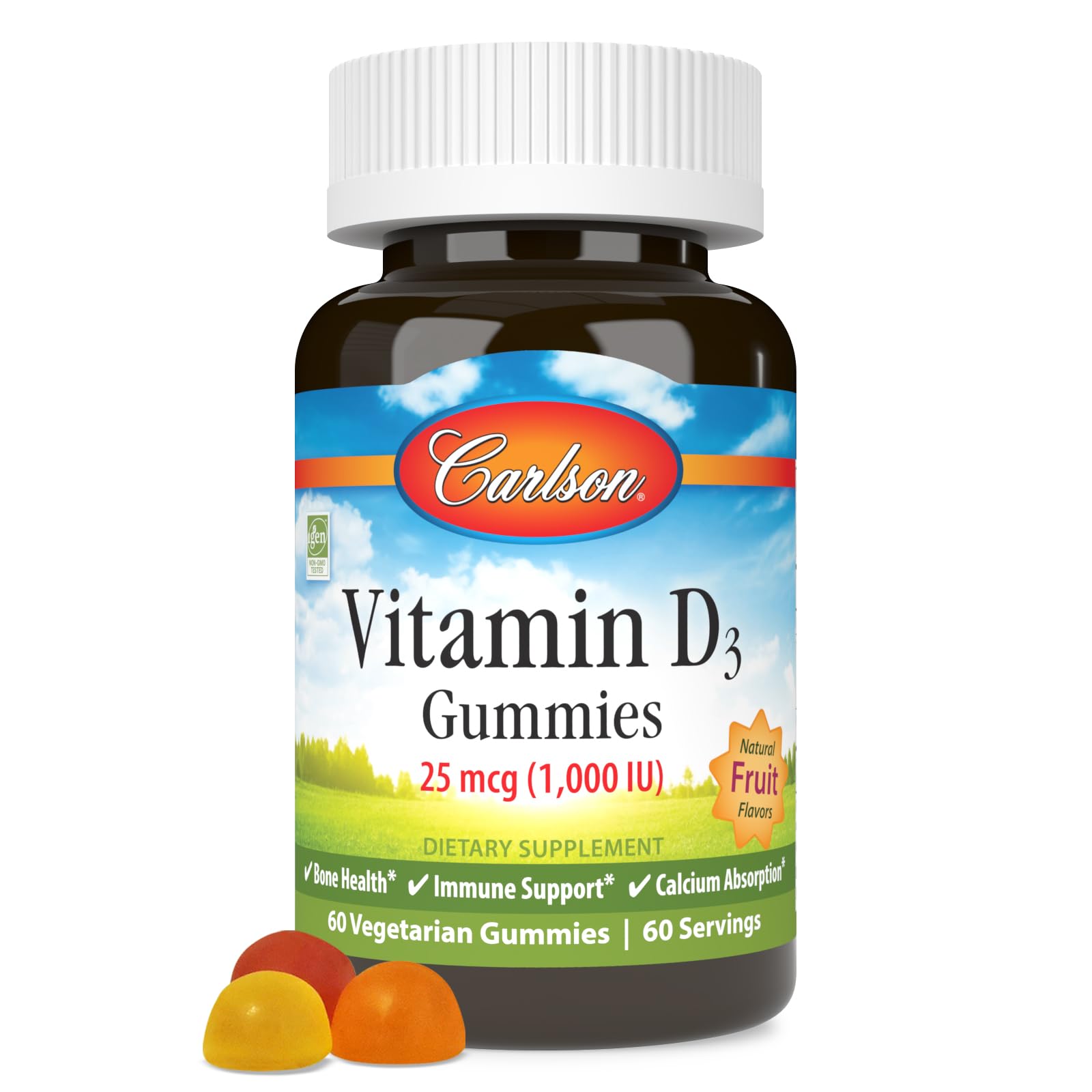 Carlson Vitamin D3 gummy supplements