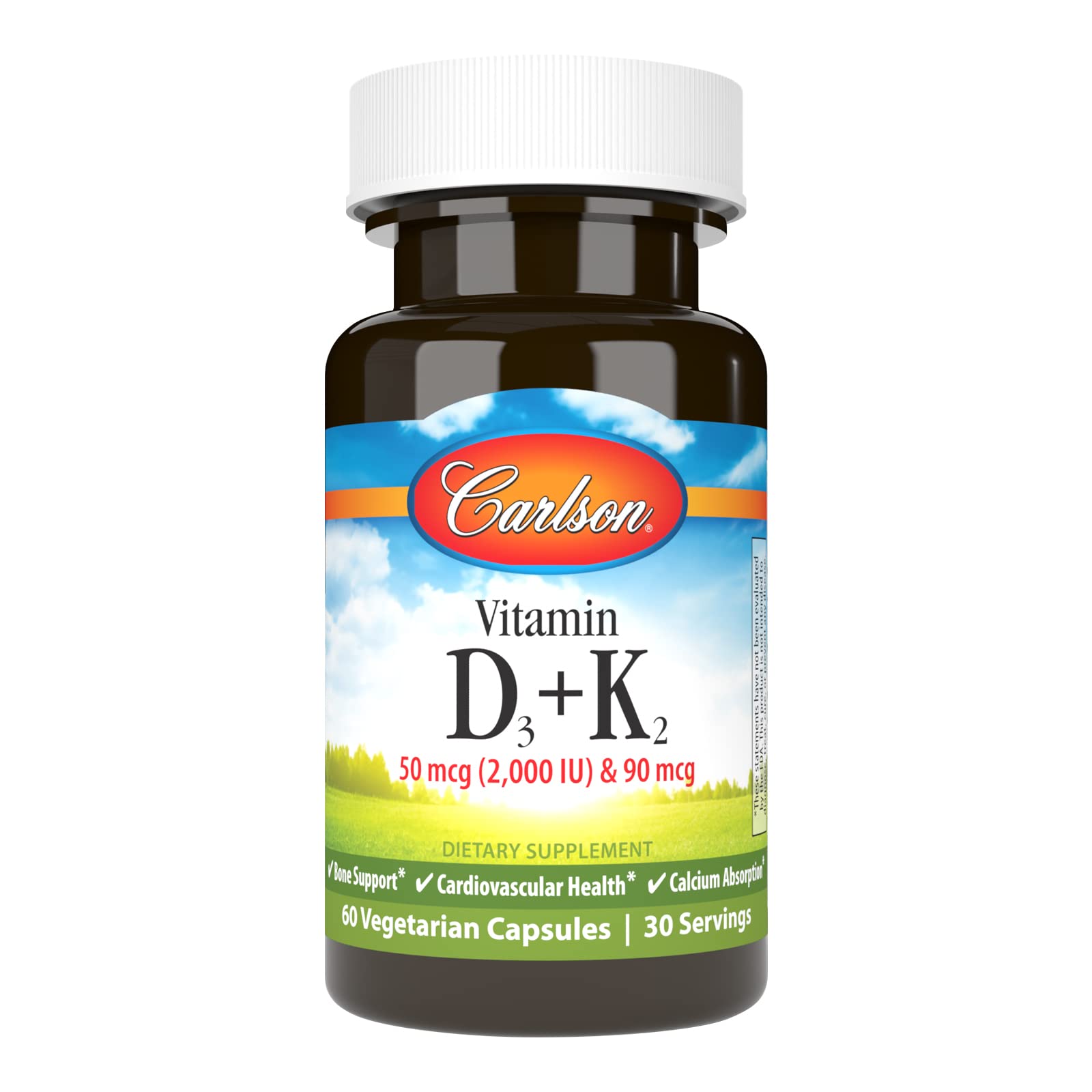 Carlson Vitamin D3 K2 capsules
