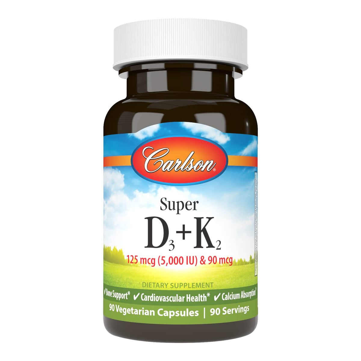 Carlson vitamin D3 K2 capsules
