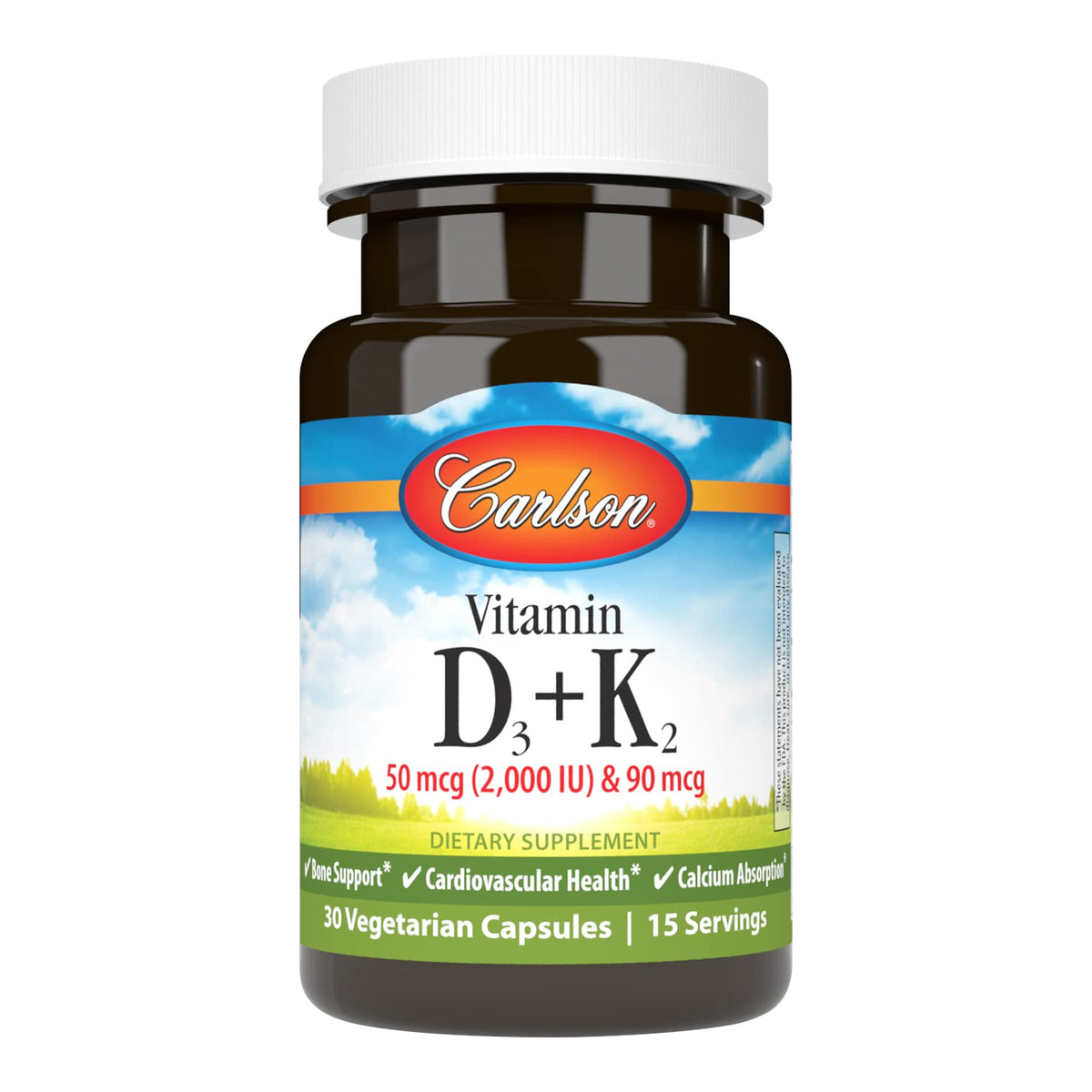 Carlson Vitamin D3 K2 capsules
