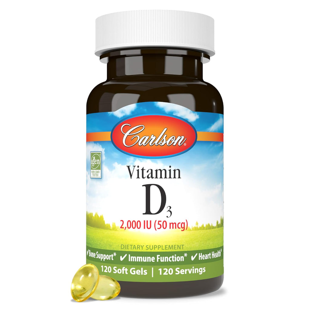 Carlson Vitamin D3 softgels benefits